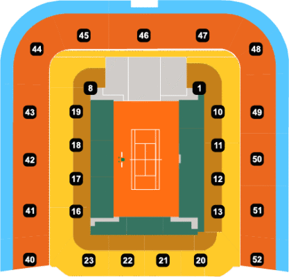 Giorno 1: 1° Turno, Court Philippe Chatrier, Sessione serale, Roland Garros